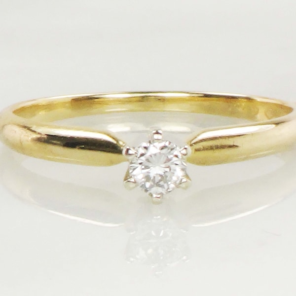 Small Diamond Ring - Etsy