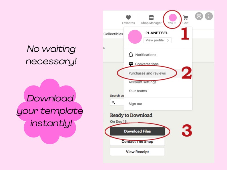 RECEIPT TEMPLATE Cute Editable Order Receipt Form Printable - Etsy