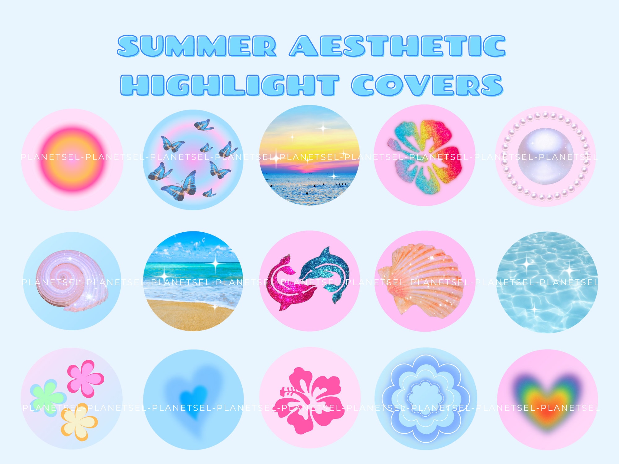 Summer Aesthetic Instagram Highlight Covers Coconut Girl - Etsy