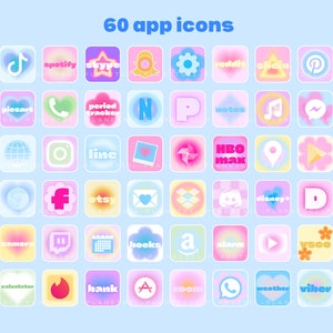 Gradient Aura Ios Icon Pack/ Ipados / Android / Phone Icons | Ios 14 ...