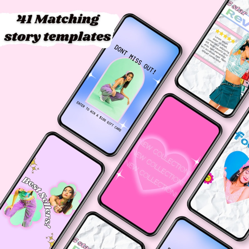 Y2K Instagram Templates, Y2K AESTHETIC 82 Instagram Templates, Y2K ...