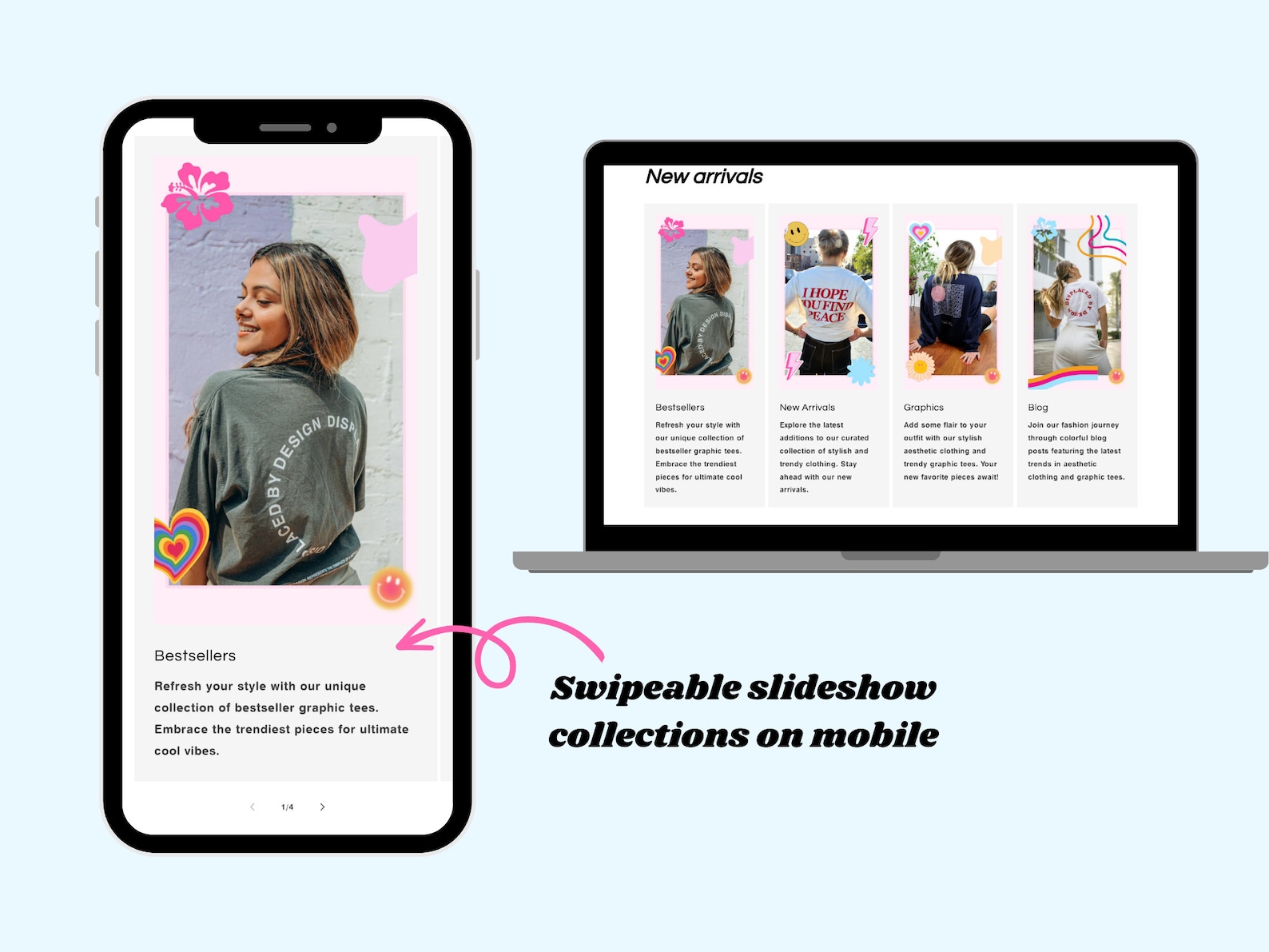 Preppy Boutique Shopify Theme, Boutique AESTHETIC Templates, Boutique ...