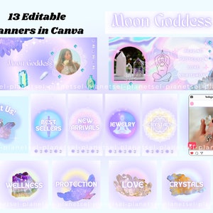 Spiritual Shopify Theme, Crystal AESTHETIC Templates, Mystical Website ...