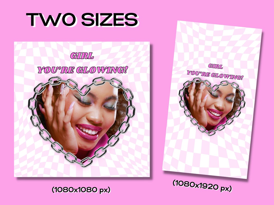 GLAM Business Social Media Templates, Boutique Canva Templates, Hair ...