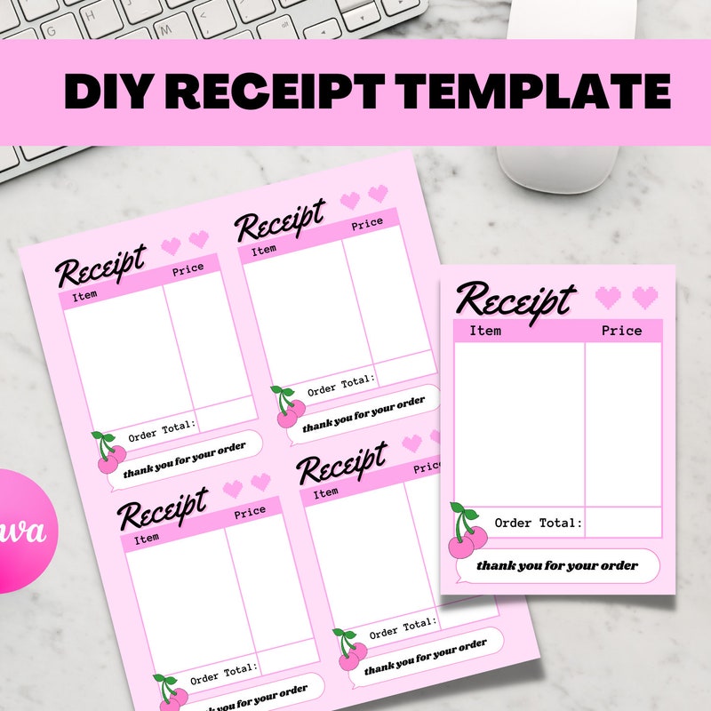 Receipt Template - Etsy