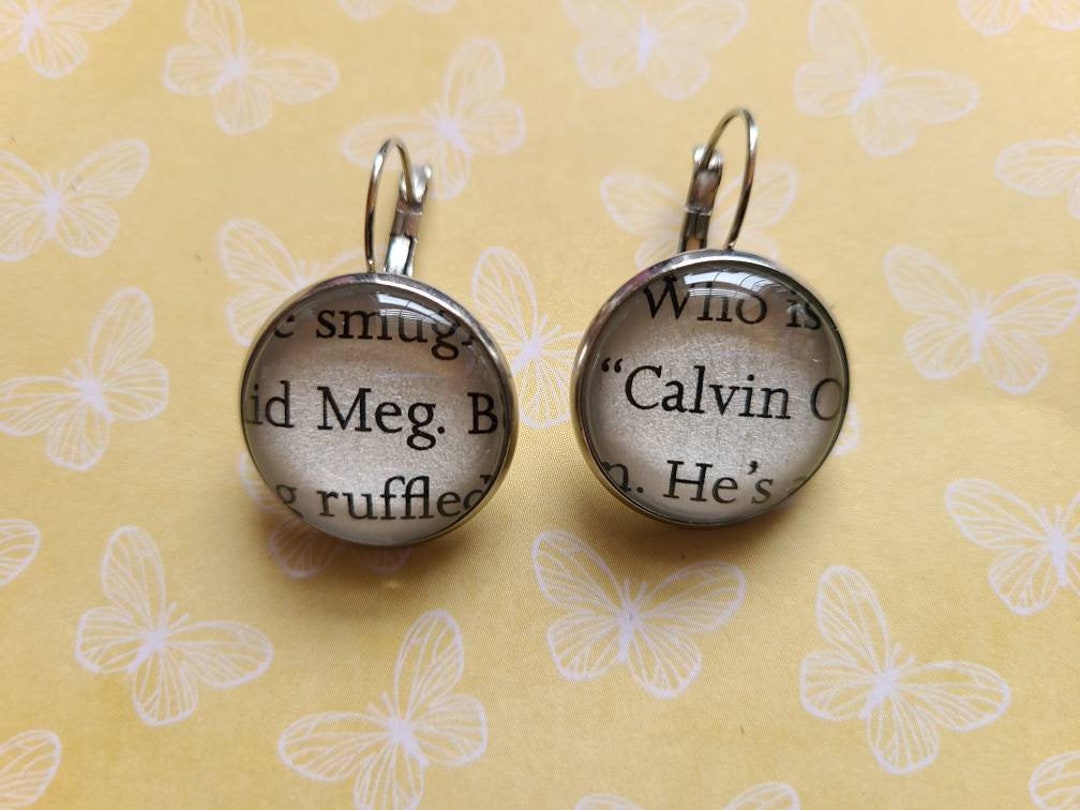 Meg Murry and Calvin O'keefe Pendant Earrings Made With Wrinkle in Time ...