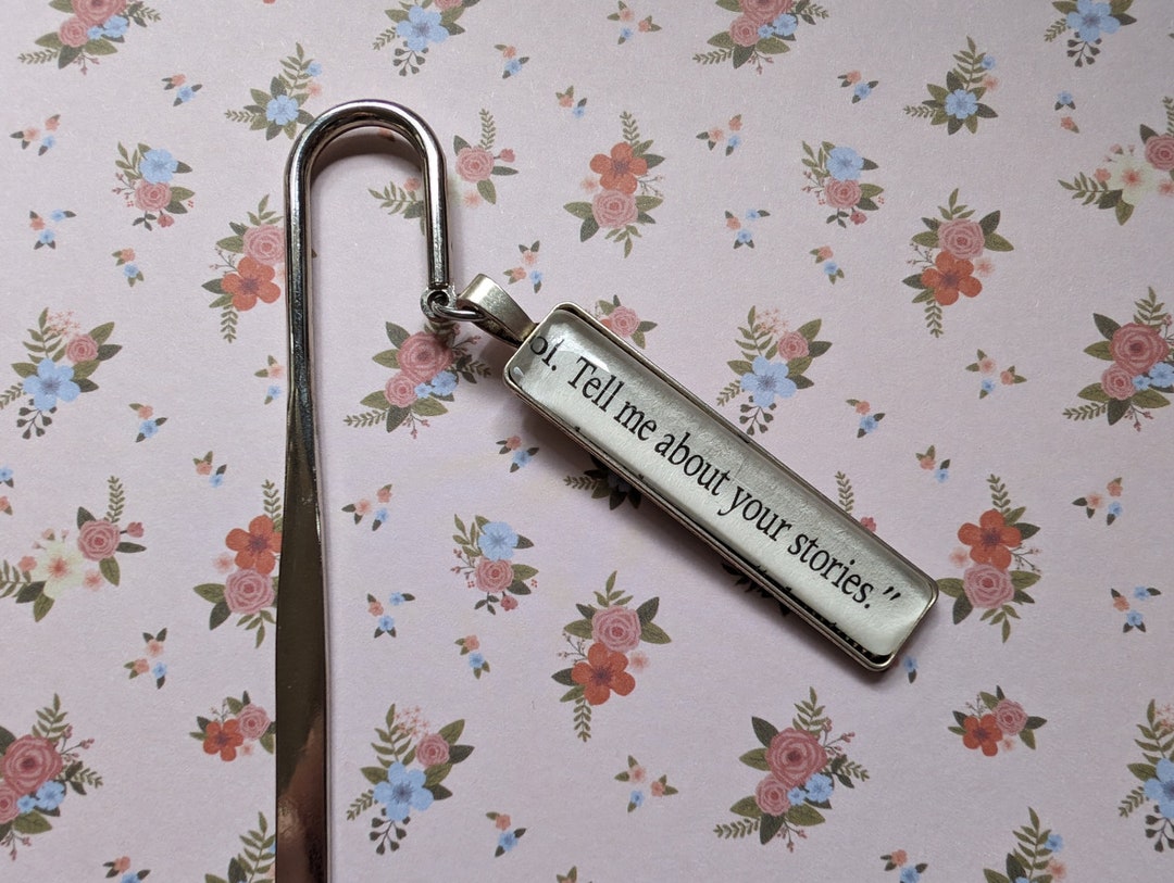 Tell Me About Your Stories Bookmark Made With Fangirl Book Pages - Etsy