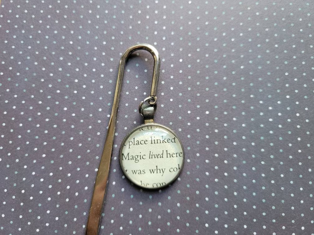 Magic Lived Here Bookmark Made With Girls of Paper and Fire Book Pages ...
