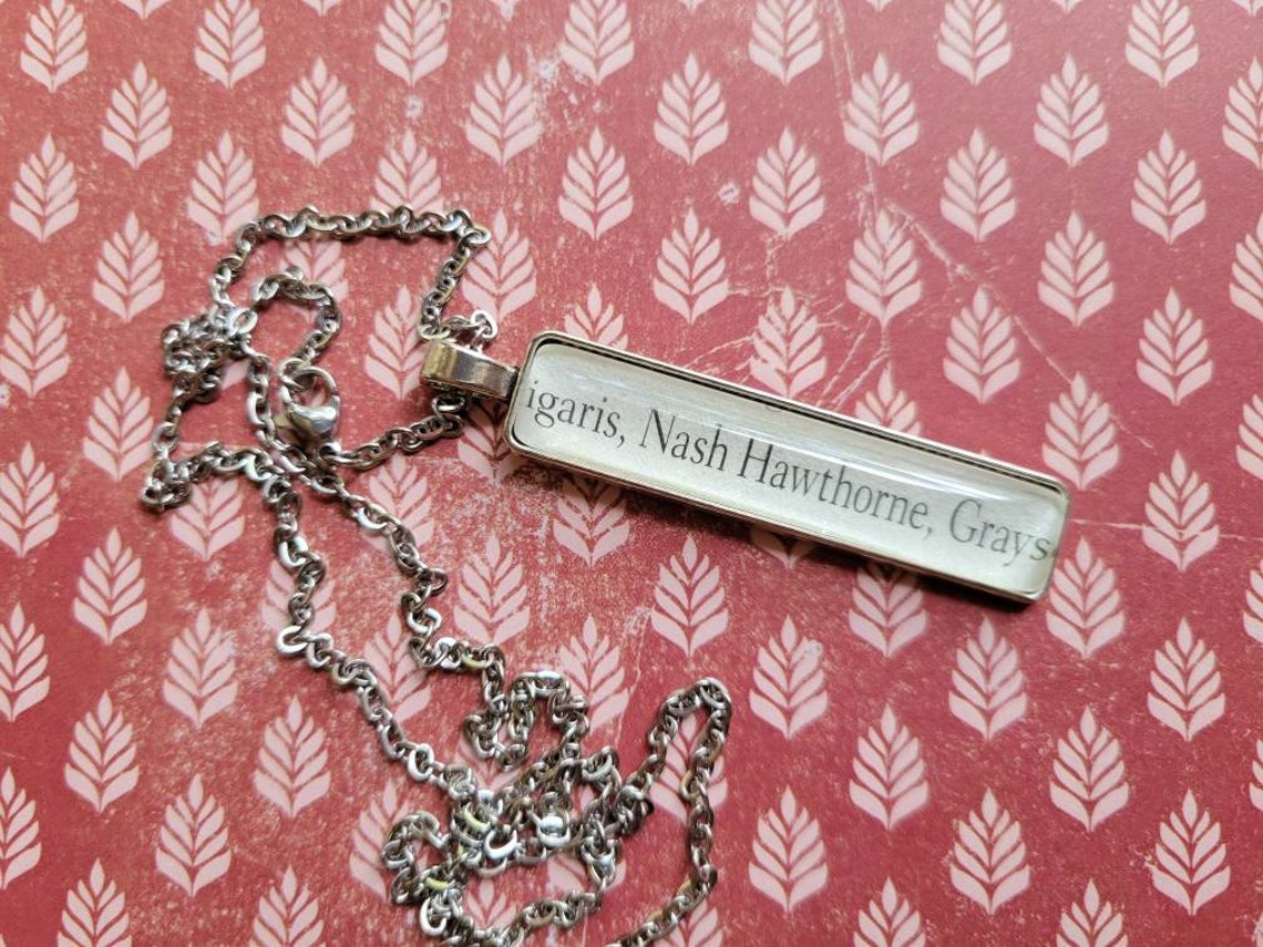 Nash Hawthorne Pendant Necklace Made With the Inheritance Games Book ...