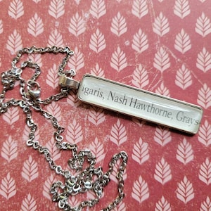 Nash Hawthorne Pendant Necklace Made With the Inheritance Games Book ...