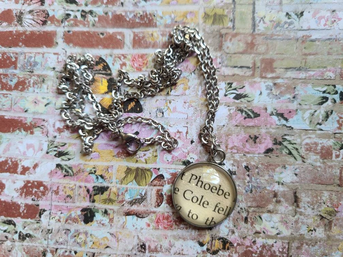 Phoebe and Cole 20mm Pendant Necklace Made With Charmed Book - Etsy