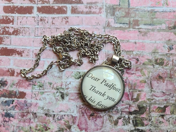 Dear Padfoot Thank You Pendant Necklace Made With Harry Potter | Etsy