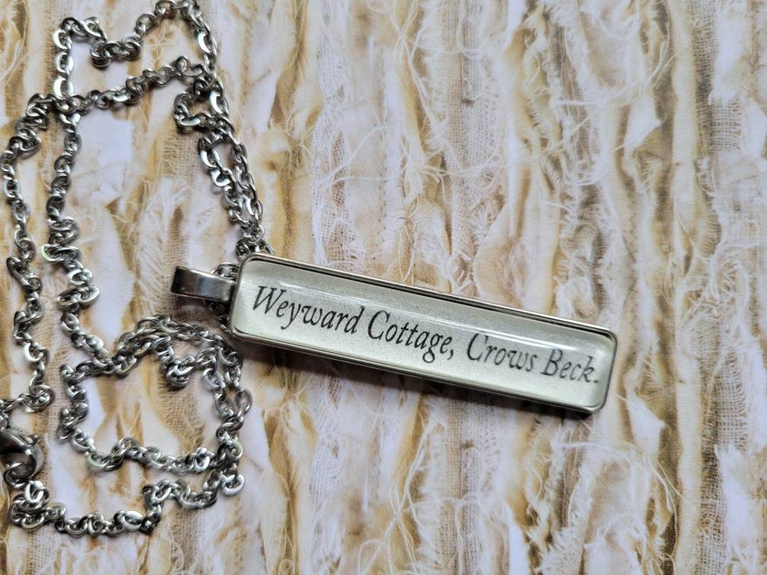 Crows Beck Pendant Necklace Made With Weyward Book Pages - Etsy