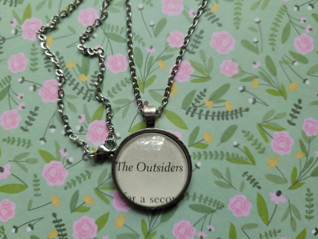 The Outsiders Book Page Pendant Necklace - Etsy