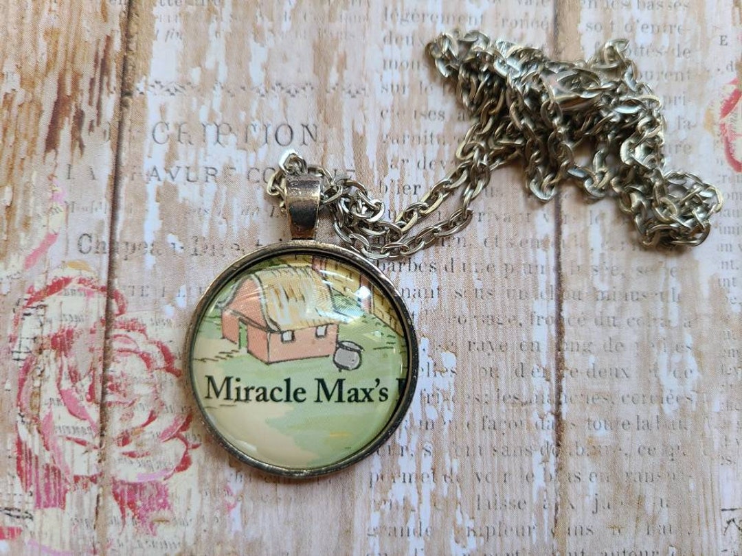 Miracle Max Map Pendant Necklace Made With Princess Bride Book Pages - Etsy