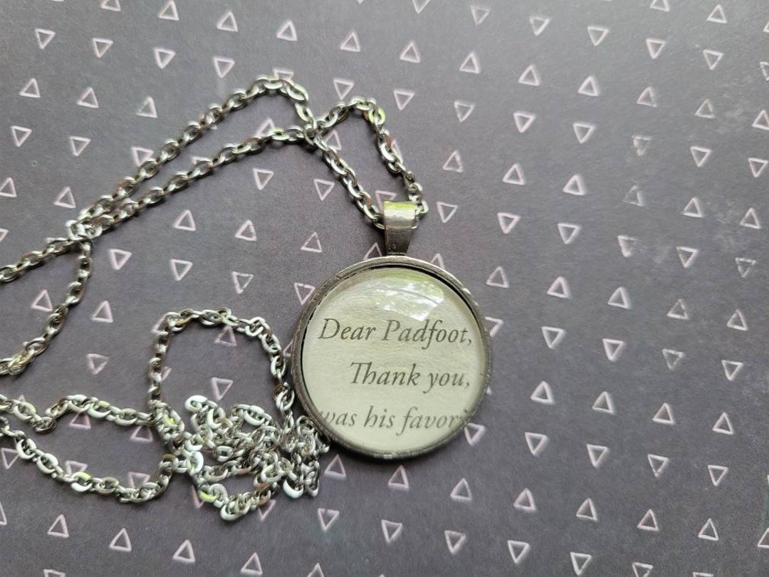 Dear Padfoot Thank You Pendant Necklace Made With Harry Potter - Etsy