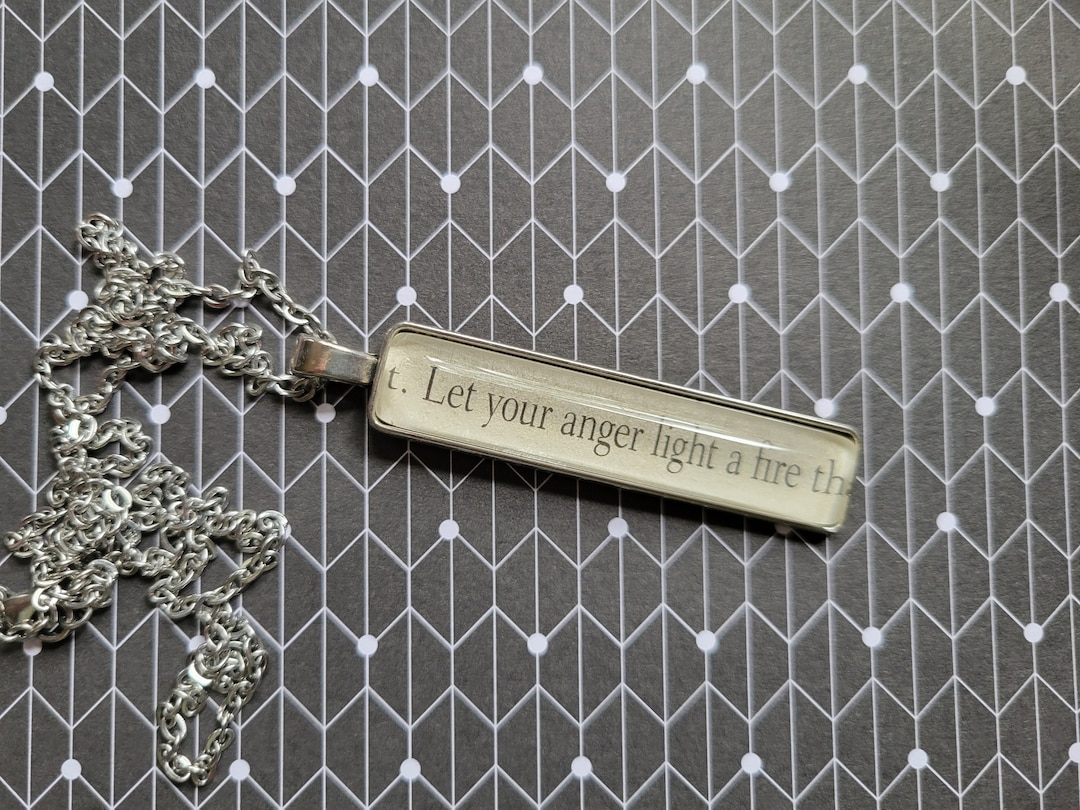 Let Your Anger Light a Fire Pendant Necklace Made With the Inheritance ...