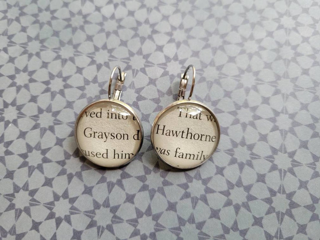 Grayson Hawthorne Pendant Earrings Made With the Inheritance Games Book ...