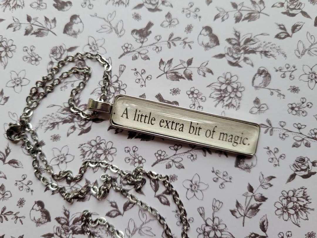 Little Extra Magic Pendant Necklace Made With City of Ghosts Book Pages ...