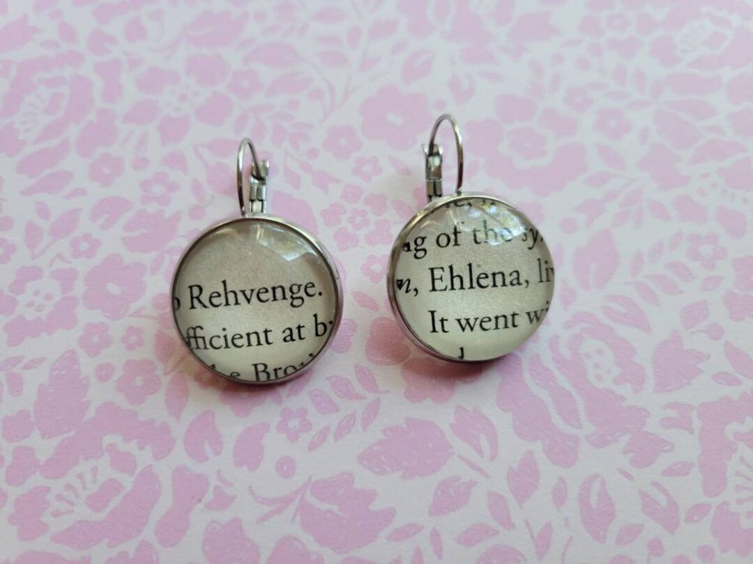 Rehvenge and Ehlena Pendant Earrings Made With Black Dagger Brotherhood ...
