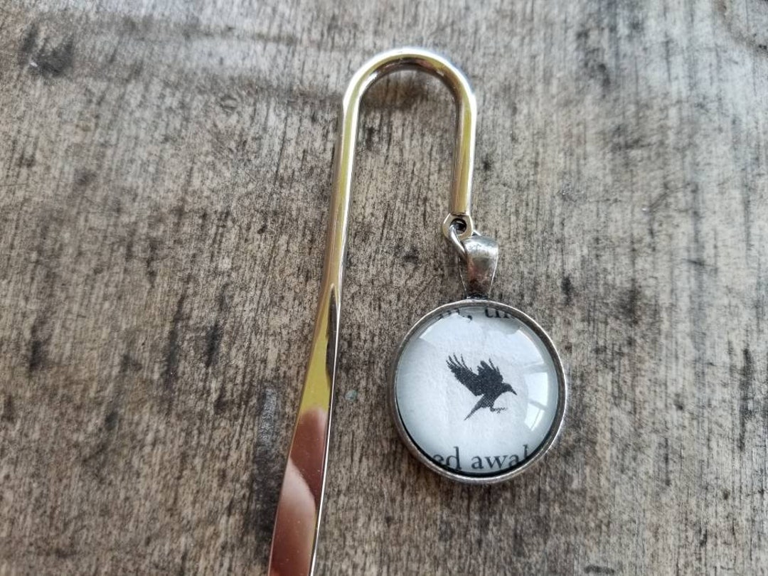 Crow Symbol Bookmark Made With Six of Crows Book Pages - Etsy
