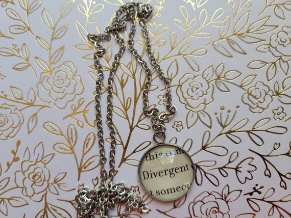 Divergent Book Necklace