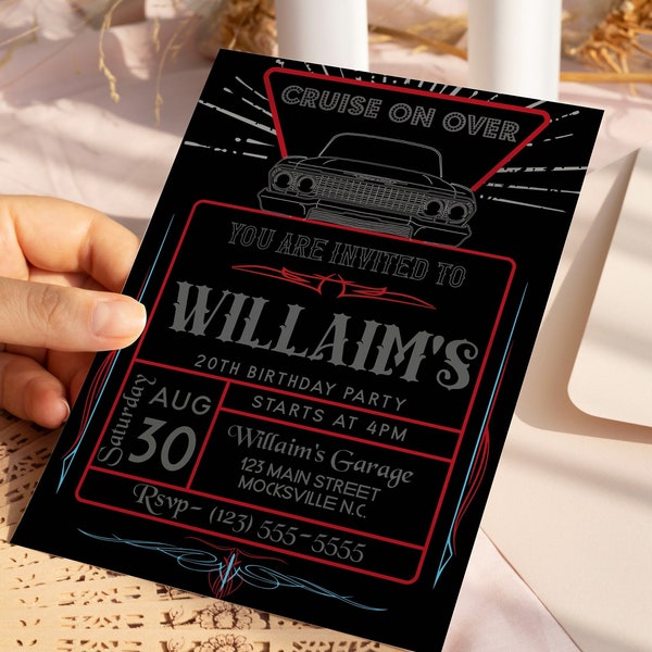 Lowrider Party Invitation - Etsy