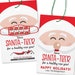 Customizeable Santa-tizer Printable Hand Sanitizer Tags Easy | Etsy