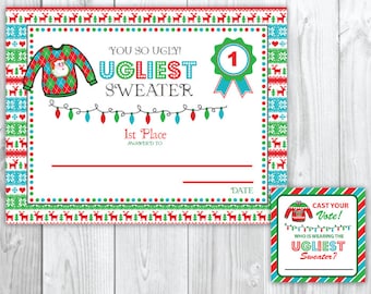 Ugly sweater awards | Etsy