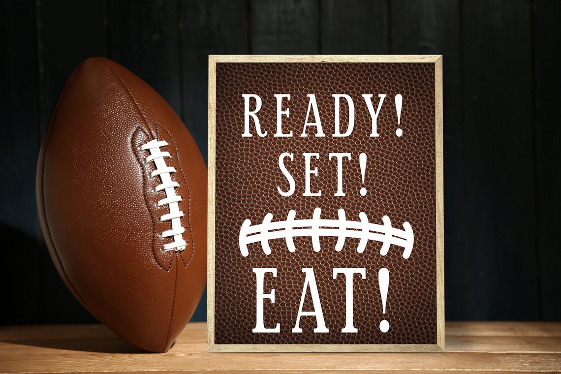 Football Sports Ready Set Eat Baby Shower Sign Decoration - Etsy