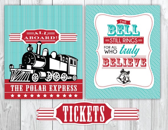 The Polar Express Signs - Christmas Polar Express Party by Your Main ...