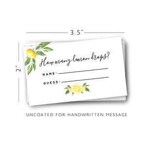Guess How Many Lemon Drops Game for Wedding, Bridal Shower, Baby Shower ...