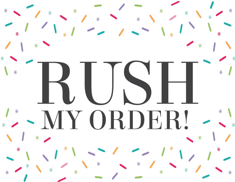 Rush My Order - for Digital Files Only - Etsy