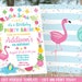 Flamingle Invitation, Let's Flamingle Invitation, Flamingo Birthday ...