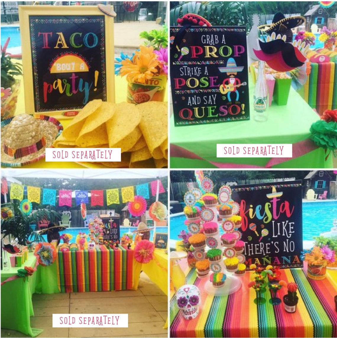 Fiesta Like There's No Manana Sign Fiesta Party - Etsy