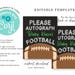 Editable Football Autograph Sign for Baby Shower - Etsy