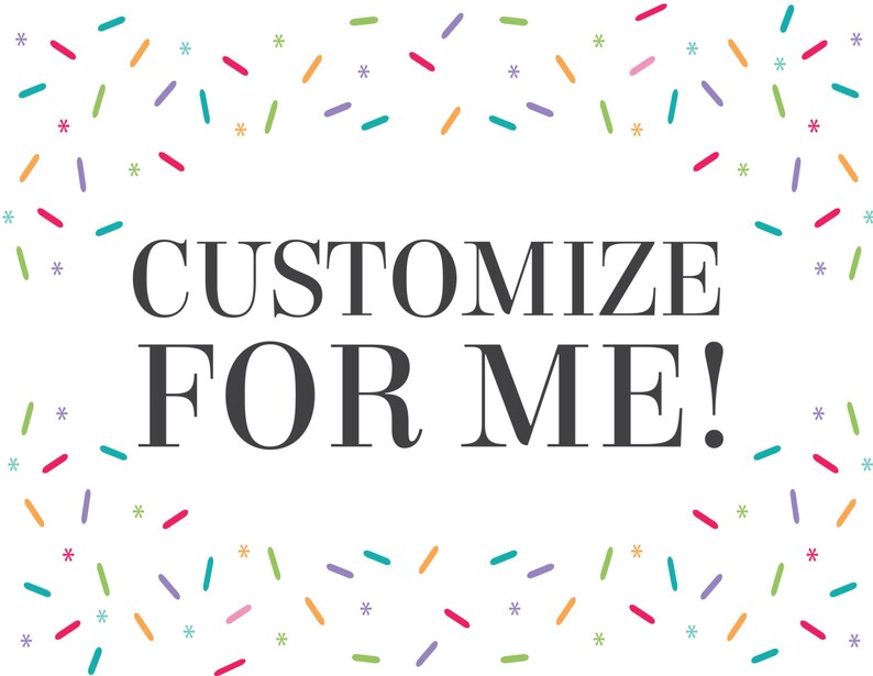Customize for Me - Etsy