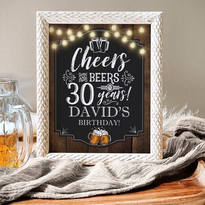 Cheers and Beers Party Welcome Sign - Etsy
