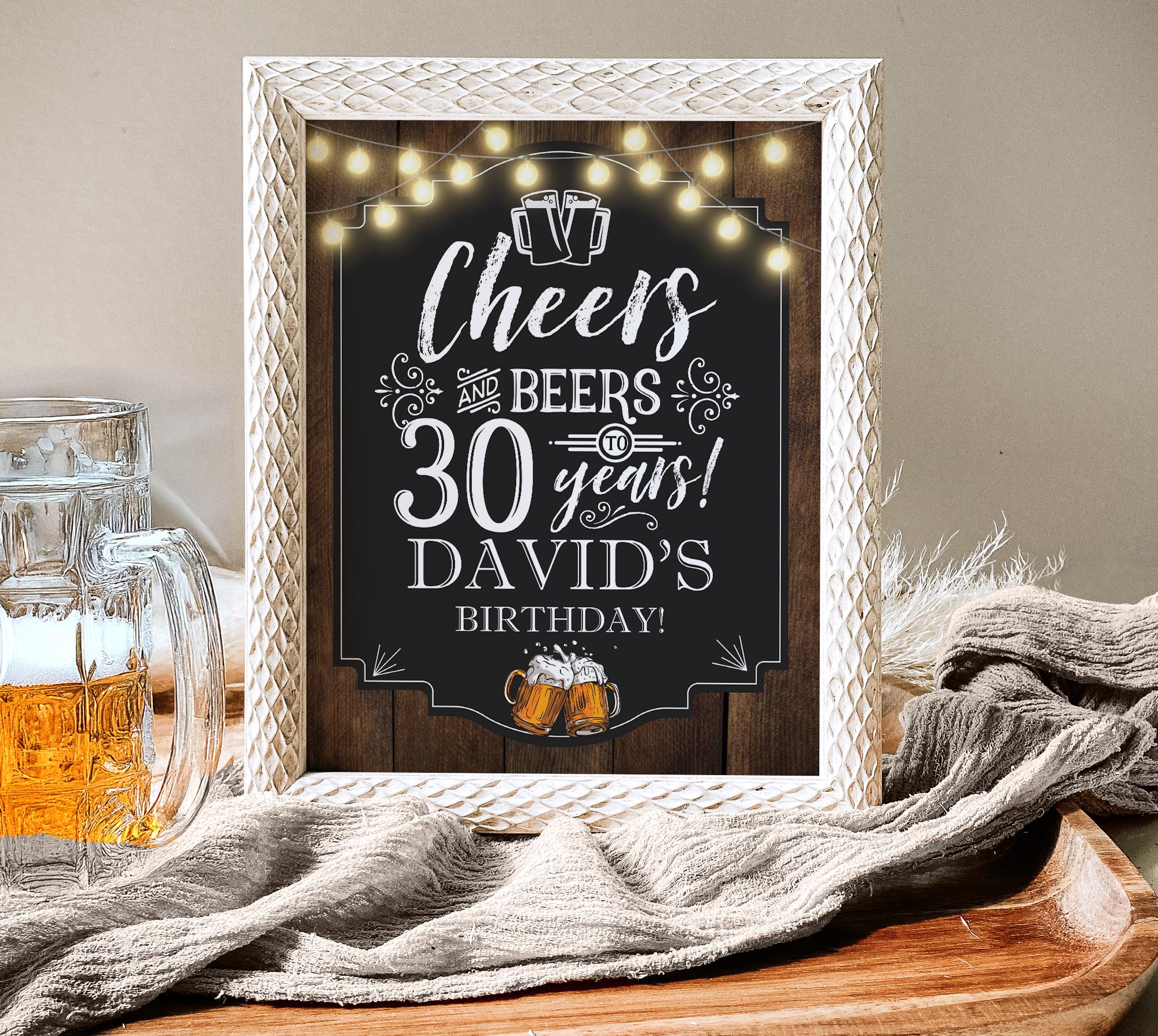 Cheers and Beers Party Welcome Sign - Etsy