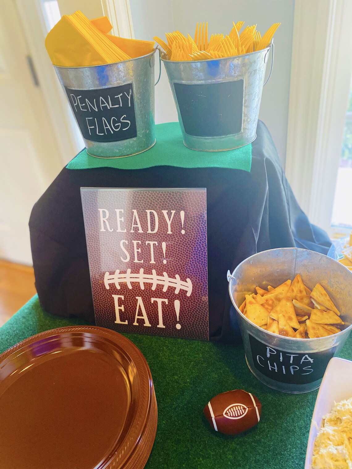 Football Sports Ready Set Eat Baby Shower Sign Decoration - Etsy