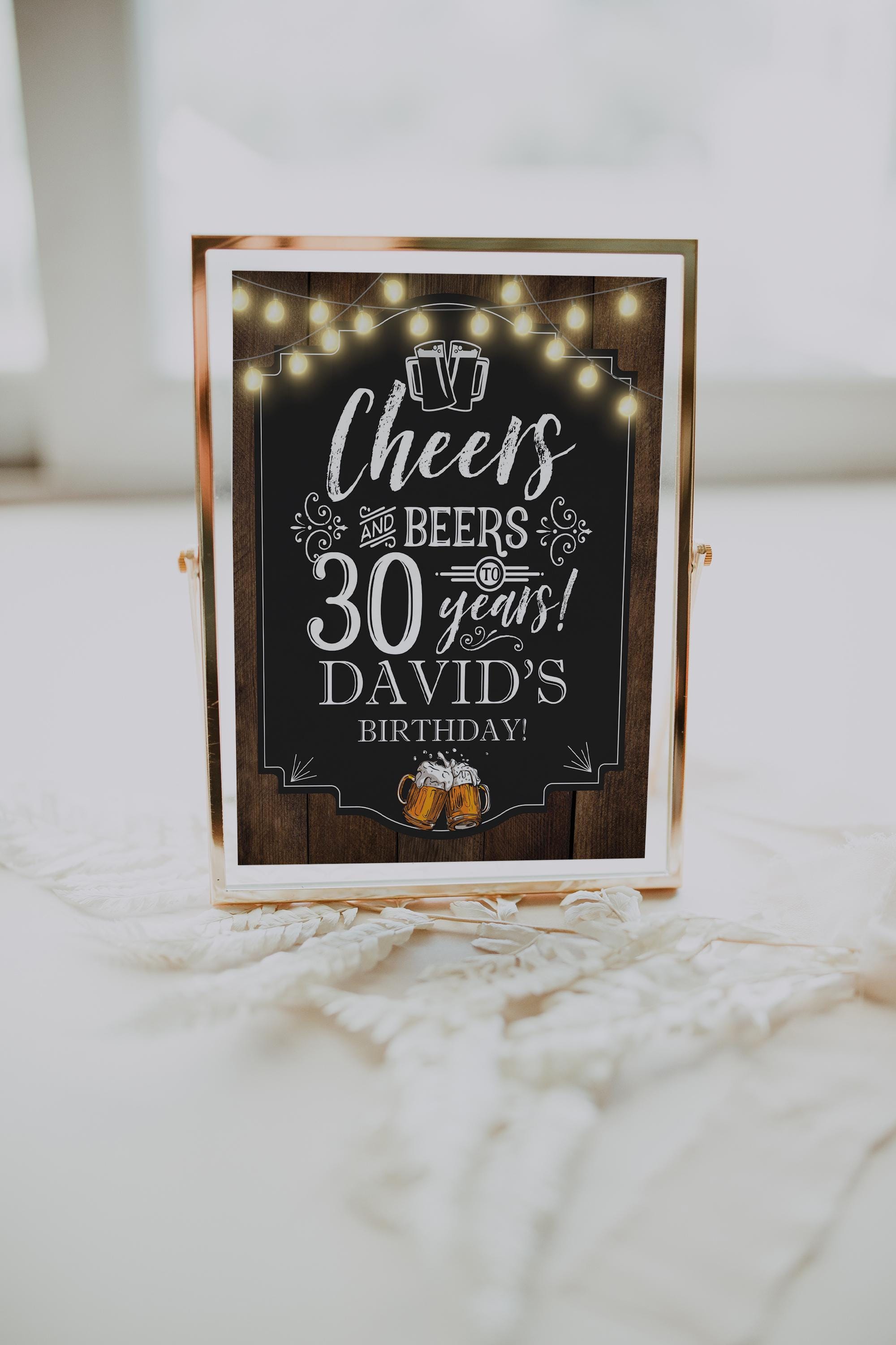 Cheers and Beers Party Welcome Sign - Etsy