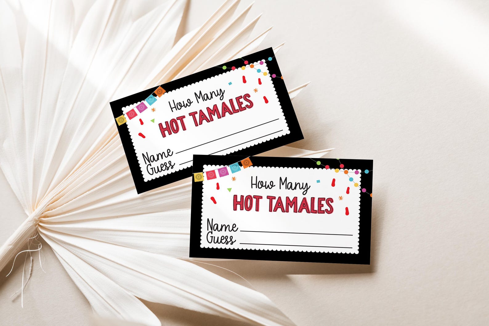 Guess How Many Hot Tamales Fiesta Baby Shower Game, Taco Bout A Baby ...