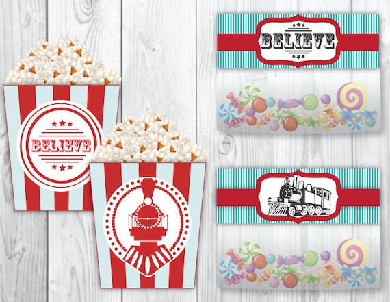 The Polar Express Treat Bag Topper Treat Box Christmas Polar the-polar-express-treat-bag-topper-treat-box-christmas-polar