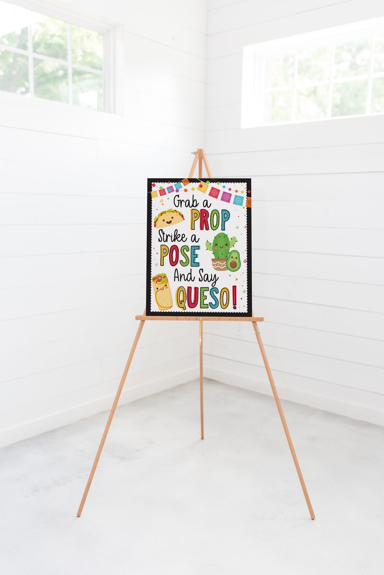 Fiesta Photo Booth Sign, Fiesta Party Decorations, Taco Bout' Baby ...