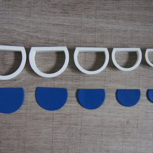 Cut-off Circle Cutters Half Circle Cutter Moon Cutter - Etsy UK