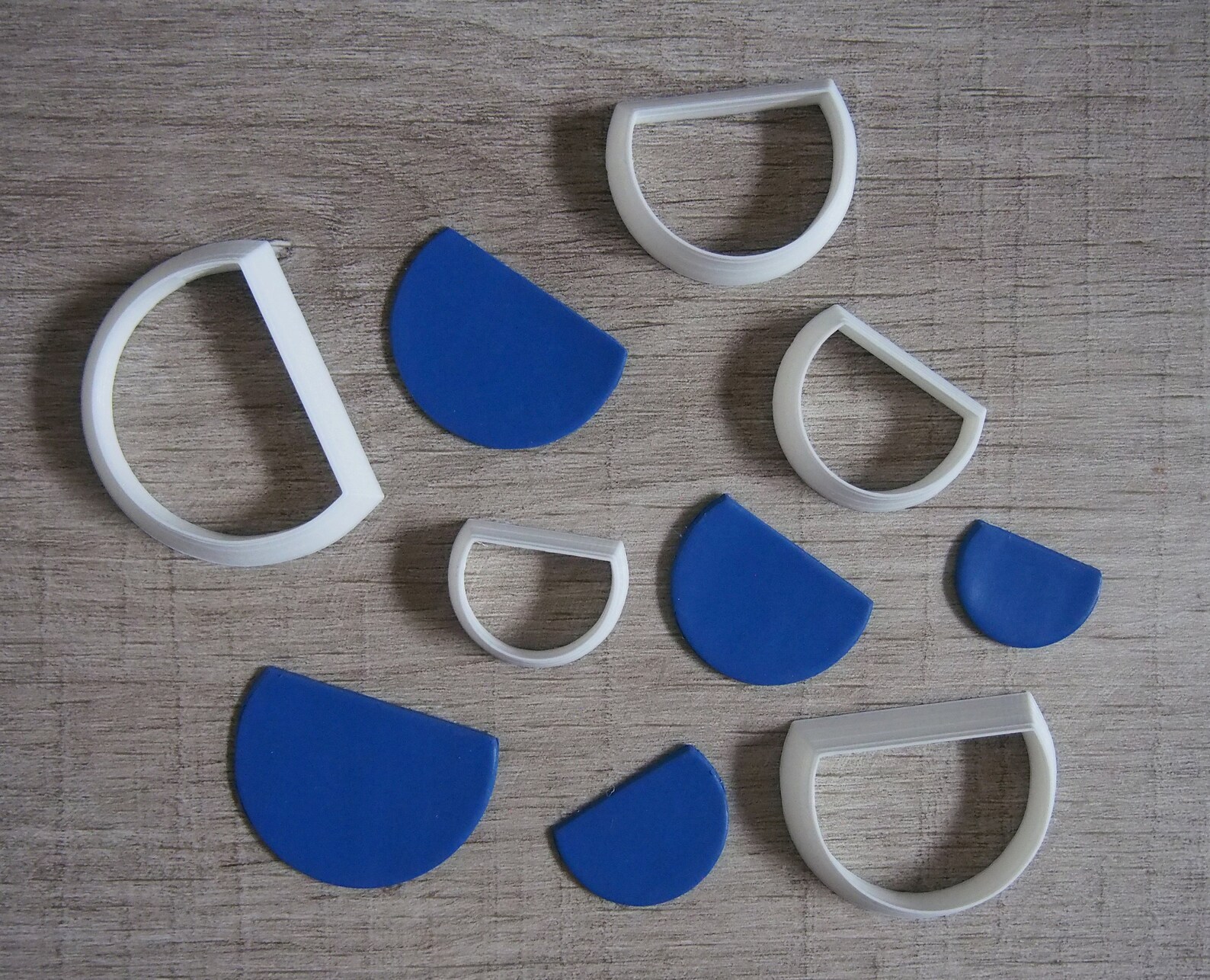 Cut-off Circle Cutters Half Circle Cutter Moon Cutter - Etsy UK