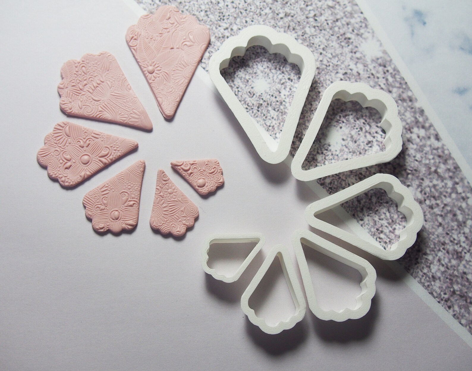 Scalloped Cutter scalloped fan scallop shape cutter | Etsy