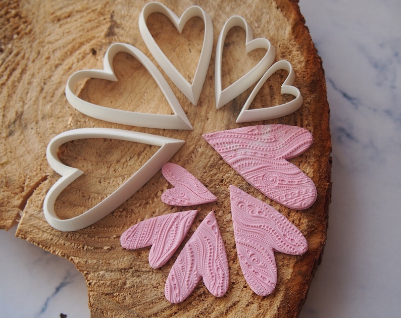 Elongated Heart Cutter Contemporary Heart Hand Drawn Heart - Etsy UK