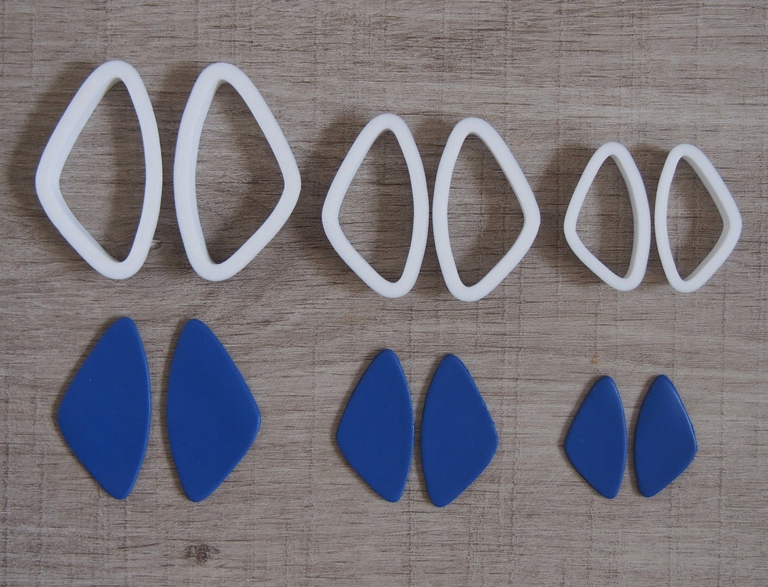 Pebble Cutter ( Round Triangle, Teardrop Cutter, Cutter Set, Polymer ...