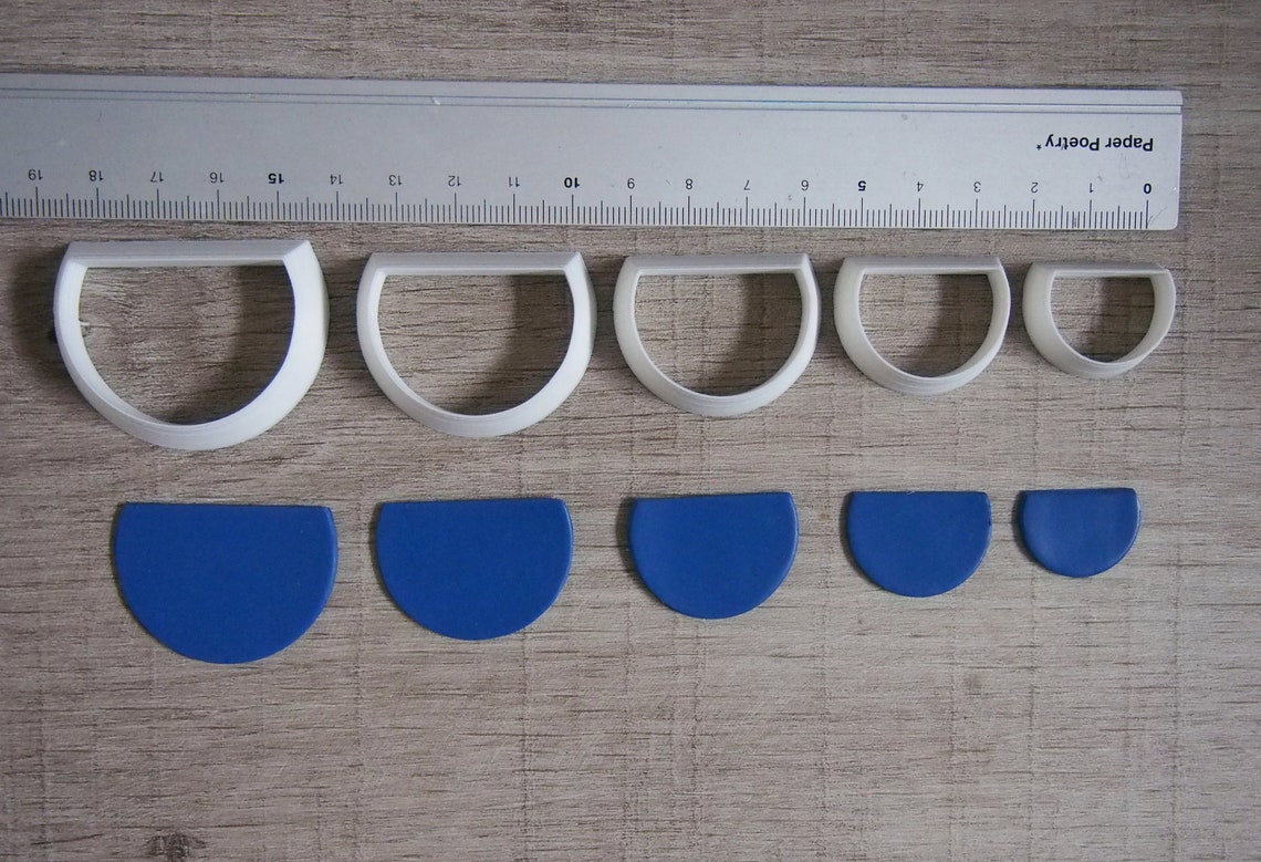 Cut-off Circle Cutters Half Circle Cutter Moon Cutter - Etsy UK